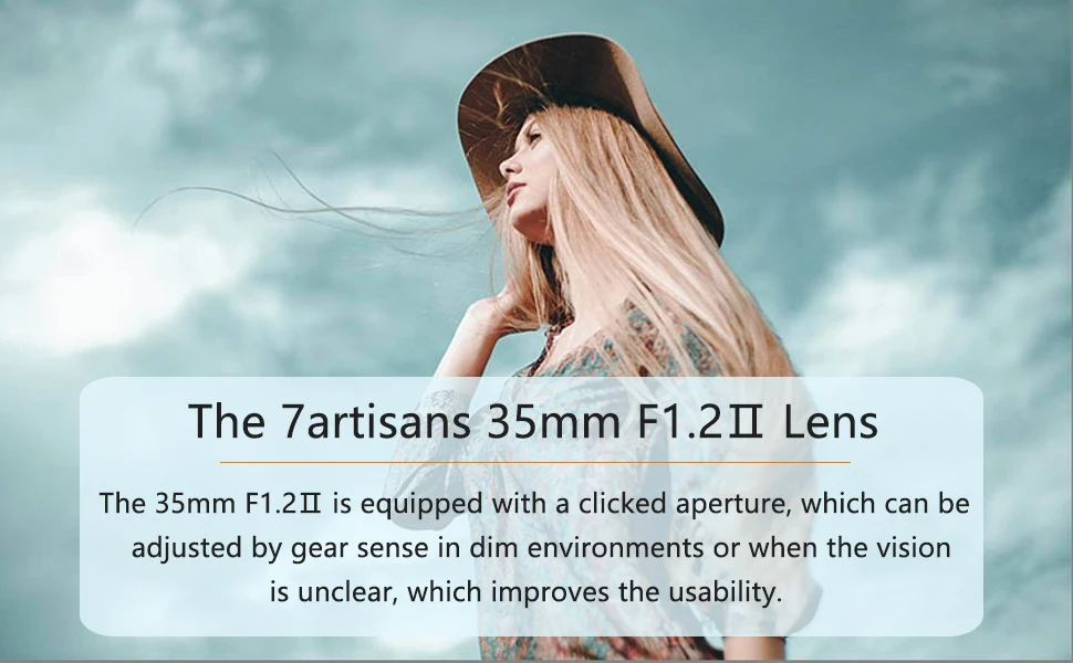7artisans 35mm F1.2 II APS-C Manual Focus Camera Prime Portrait Lens for Sony E-Mount A7 A7II ...