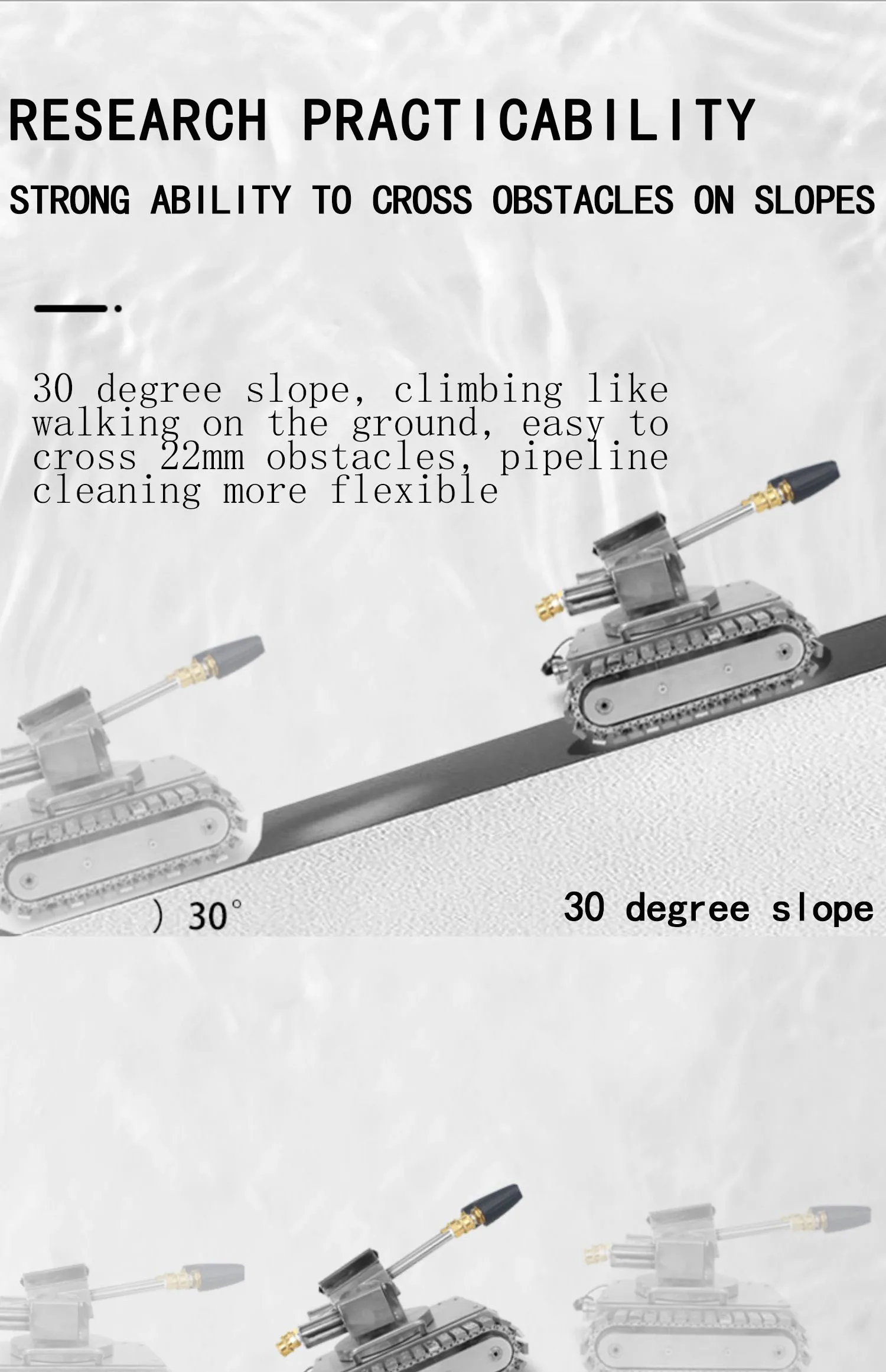Innovation Smart Pipe Cleaning Robot - High Suction & Efficiency