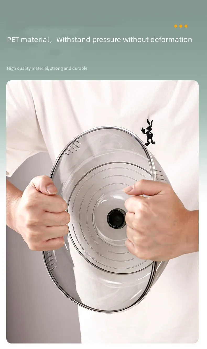 Multilayer Stackable Dust Proof Plate Food Cover Round Dish Cover Clear ...