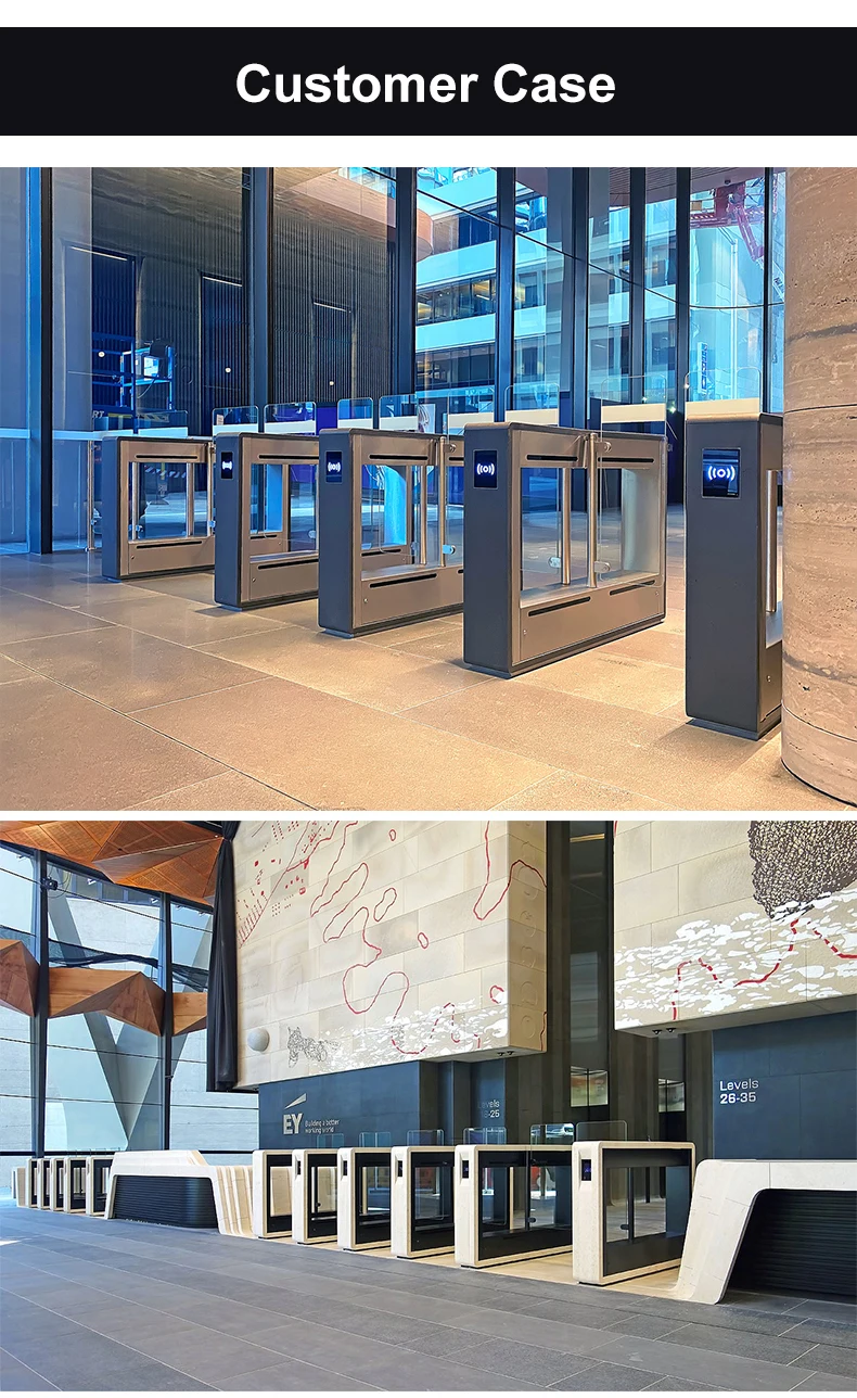 Access Control Turnstile Rfid Electronic Flap Barrier Turnstile ...