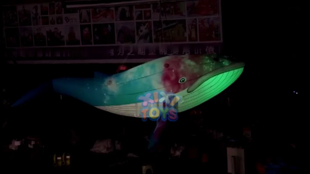 20ft Long Air Continuous Inflatable Led Lighting Whale Balloons Giant ...