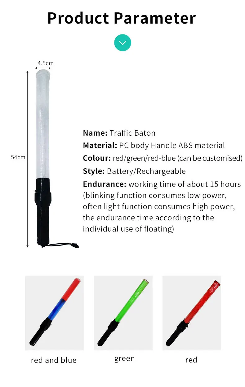 Longju LJ-114A - Durable and Versatile Emergency LED Wand