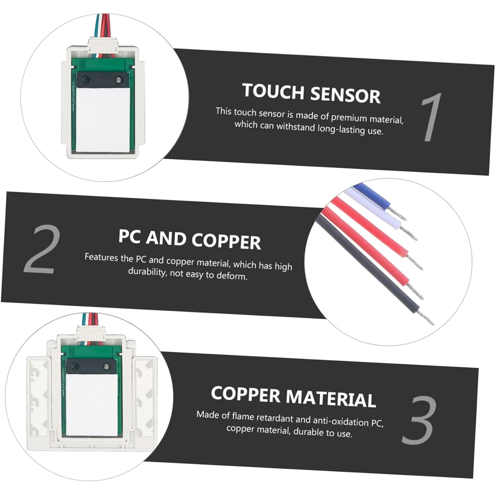 DC12V Smart Hand Led Light One/Three Colors Mirror Manual Scanning ...