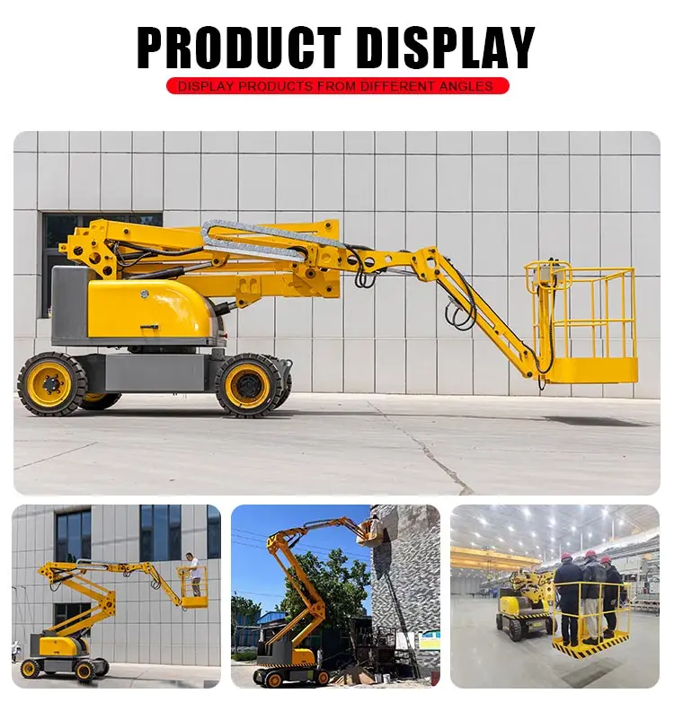 12m Lifting Height 200kg Articul Boom Lift Trailer Used Boom Lift 30m ...