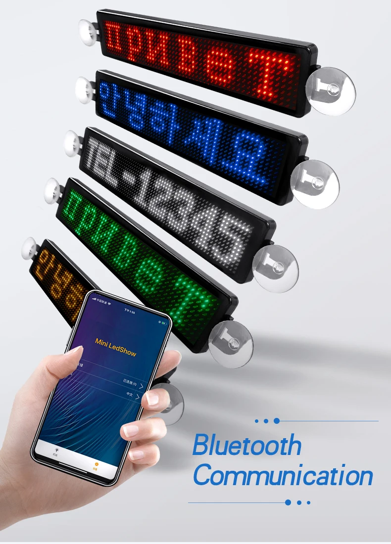 Car Scrolling Advertising Message Sign Board Programmable LED Display ...
