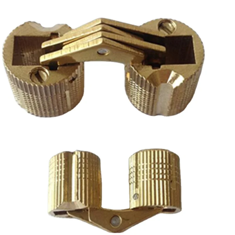 Invisible Brass Concealed Cylinder Barrel Hinge for Wooden Box