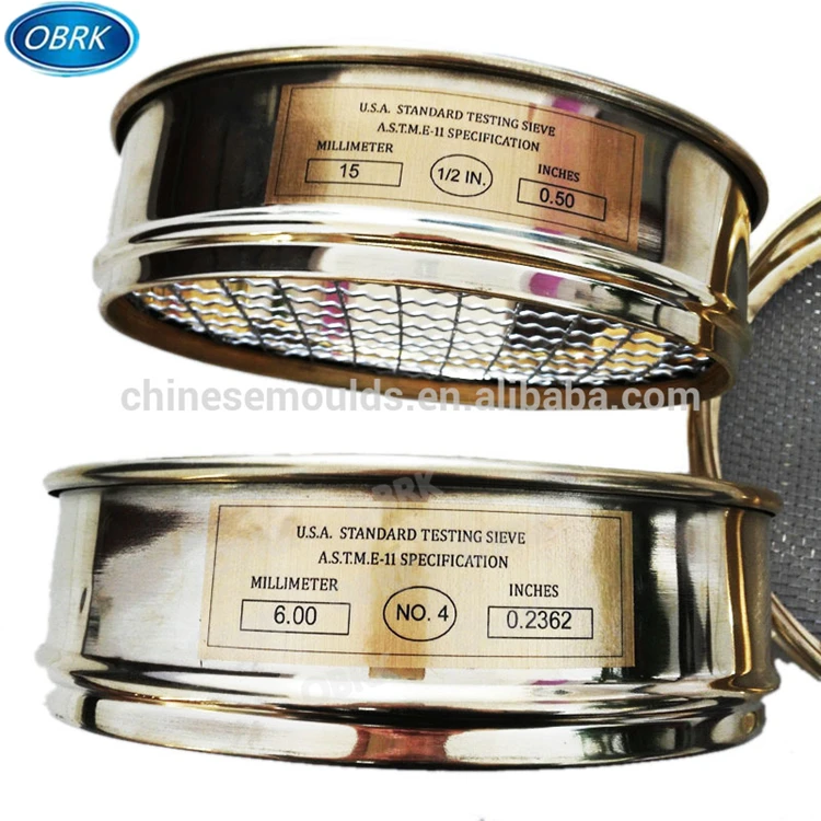 200mm and 300mm Diameter Brass Laboratory Soil Test Sieves| Alibaba.com