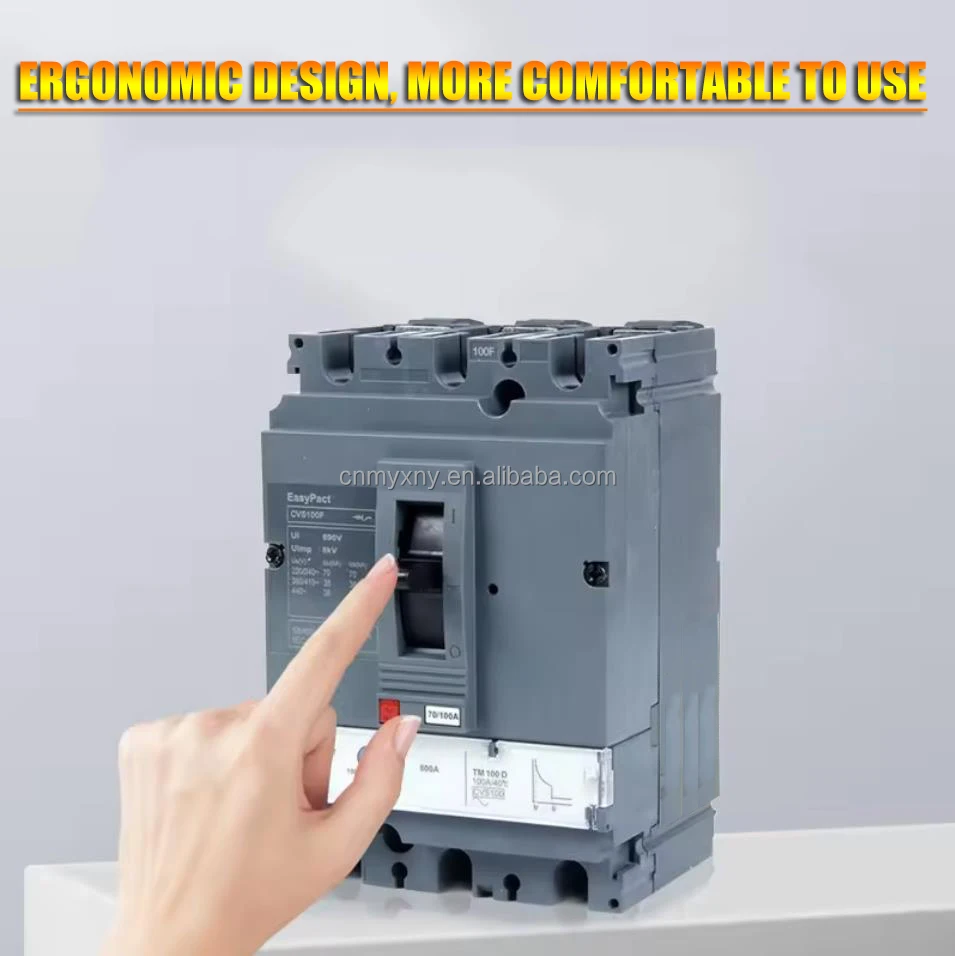 High Reliability MCCB Series 100A 160A 250A 400A 630A 3P 4P Moulded ...