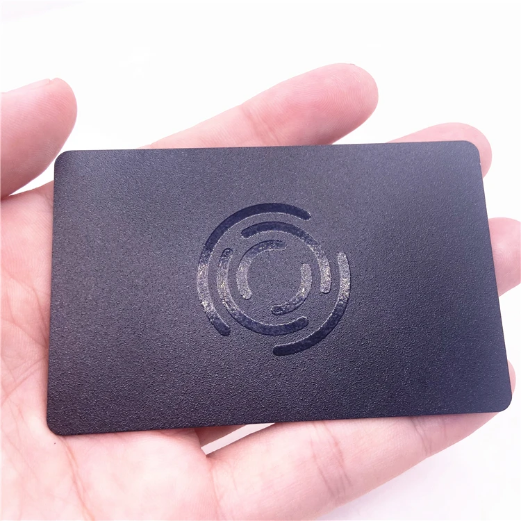 Full Matte Black Pvc Card Nfc Card Black Business Card Nfc Black - Buy ...