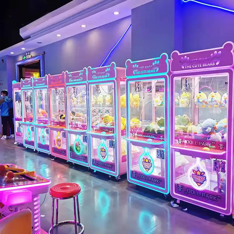 Riteng New Coin-operated Claw Doll Machine 4 Player Claw Machine Using ...