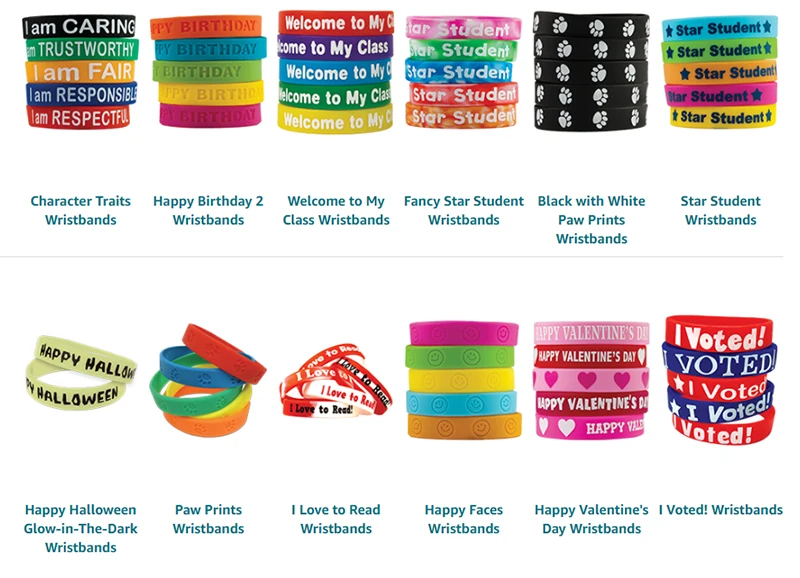 Custom Debossed Embossed Silicone Bracelets for Events