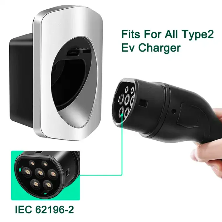 Plug Holder For Tesla Ev Charger Dummy Socket Hook Plug Wall Mounted ...