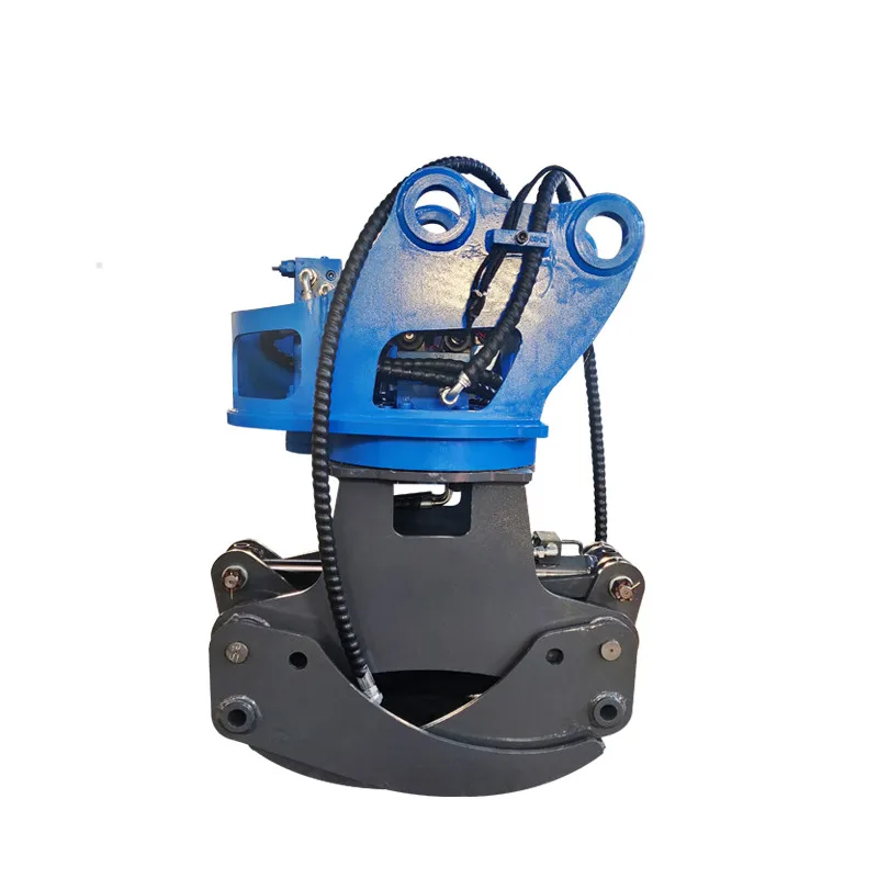Excavator Wood Steel Grapple Hydraulic Rotary Grab for 4ton 5ton ...