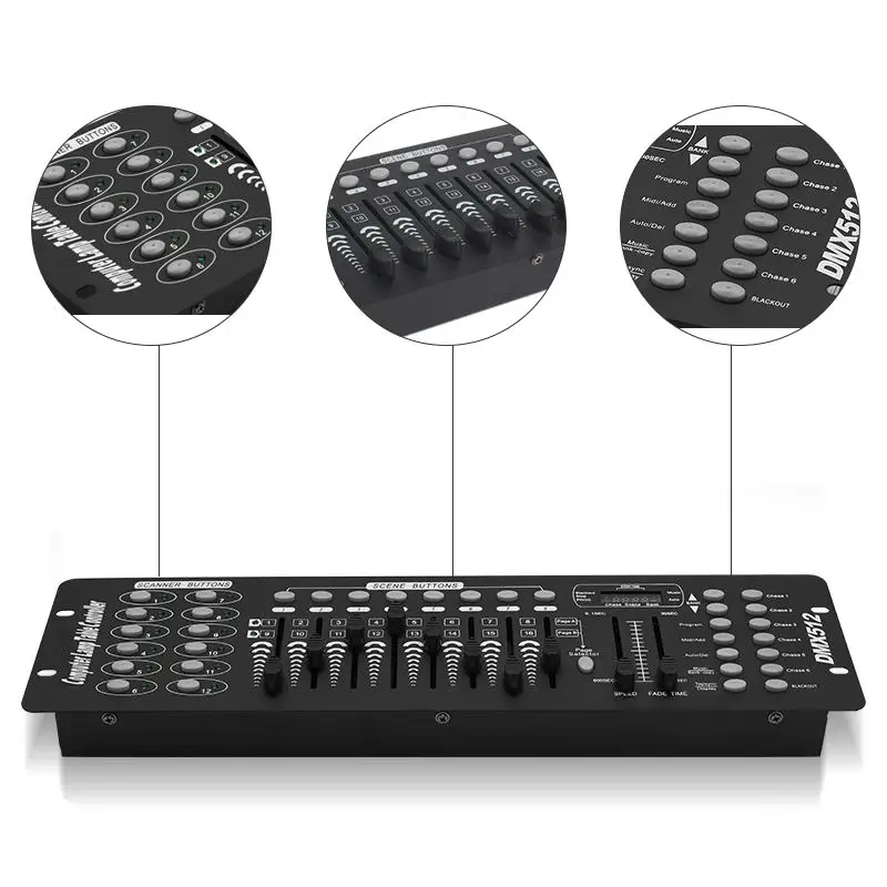 DMX 512 LED Controller - 192 Channels for Professional Lighting