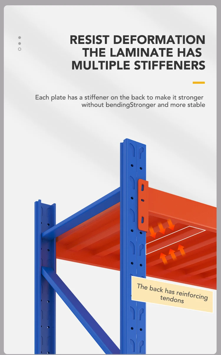 Industrial Stacking Heavy Duty Steel Storage Shelves Units Garage Metal ...