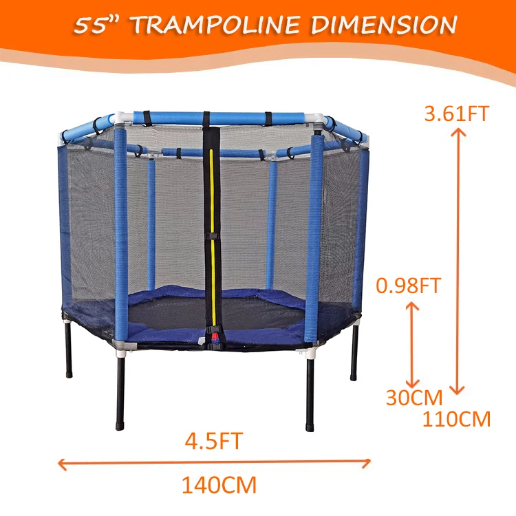 Hexagon Mini Trampoline 5ft Round Trampoline For Kids Toys - Buy Mini ...