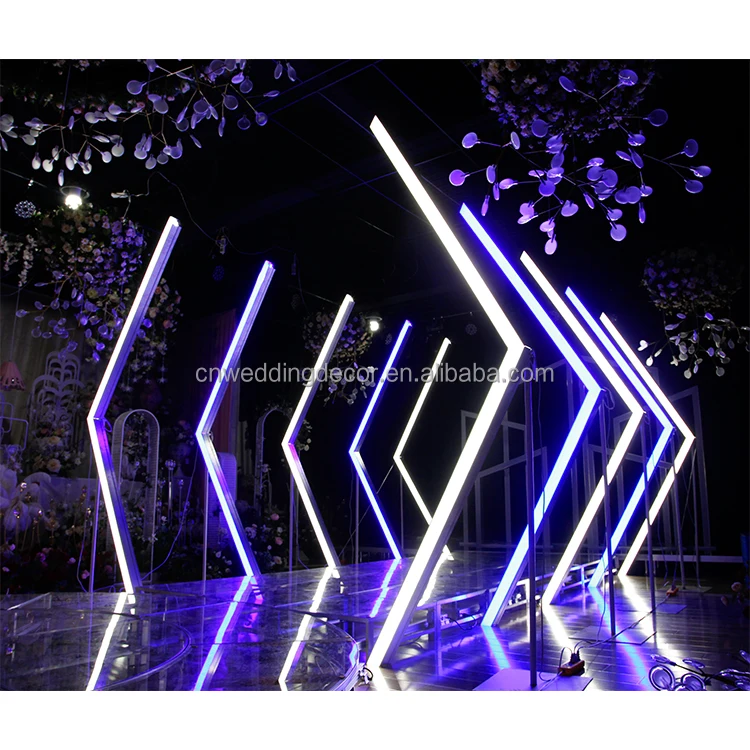 Wedding Lights Geometric Metal Arch LED Tunnel Light