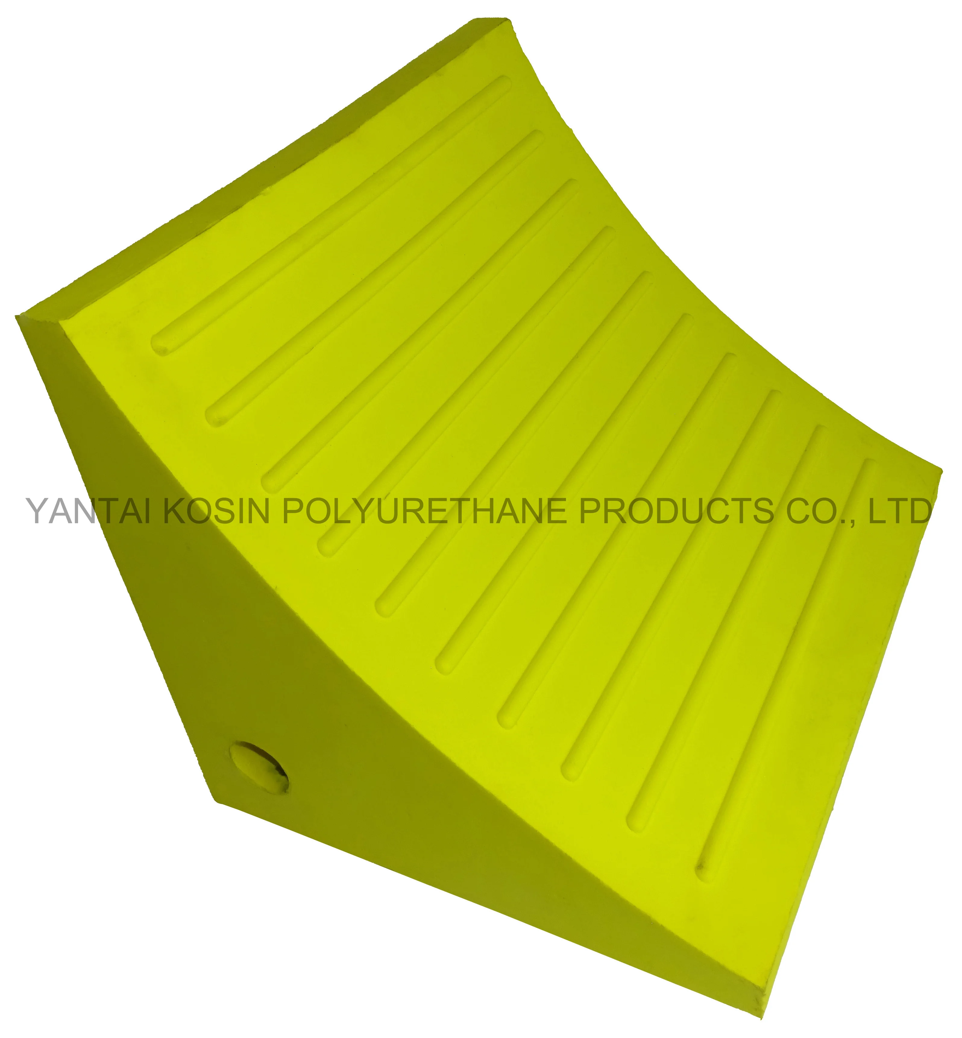 Heavy Truck Tire PU Polyurethane Wheel Chock with Handle