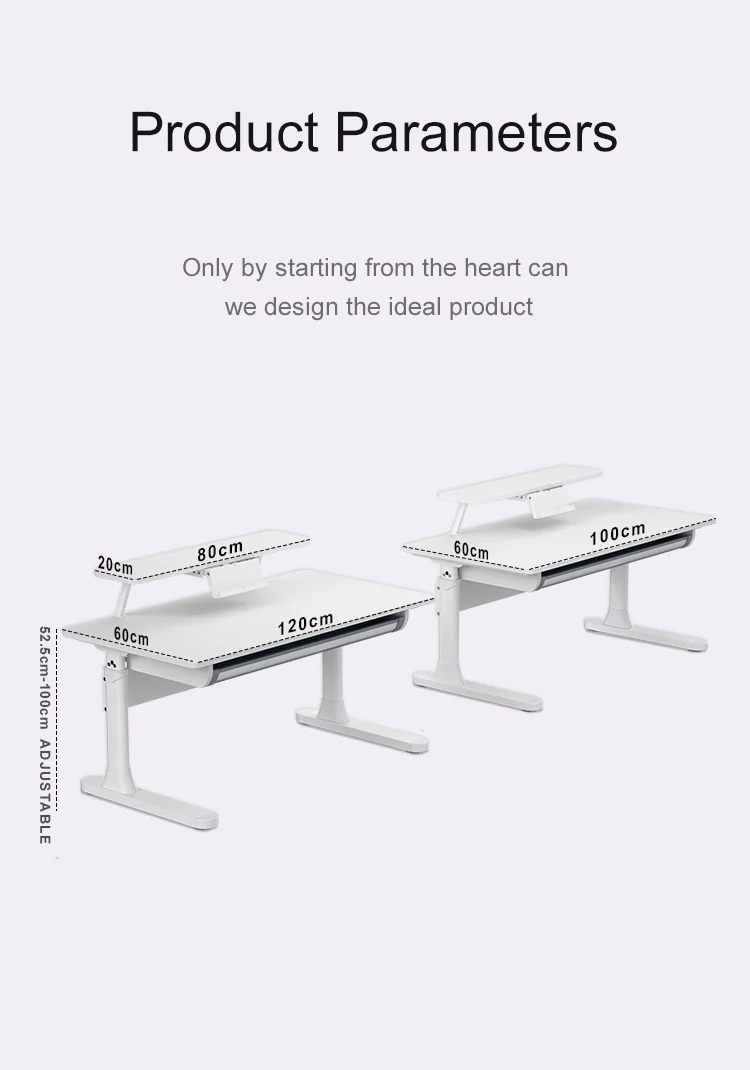 Durable Variable Height Computer Desk Ergonomic Office Table with ...