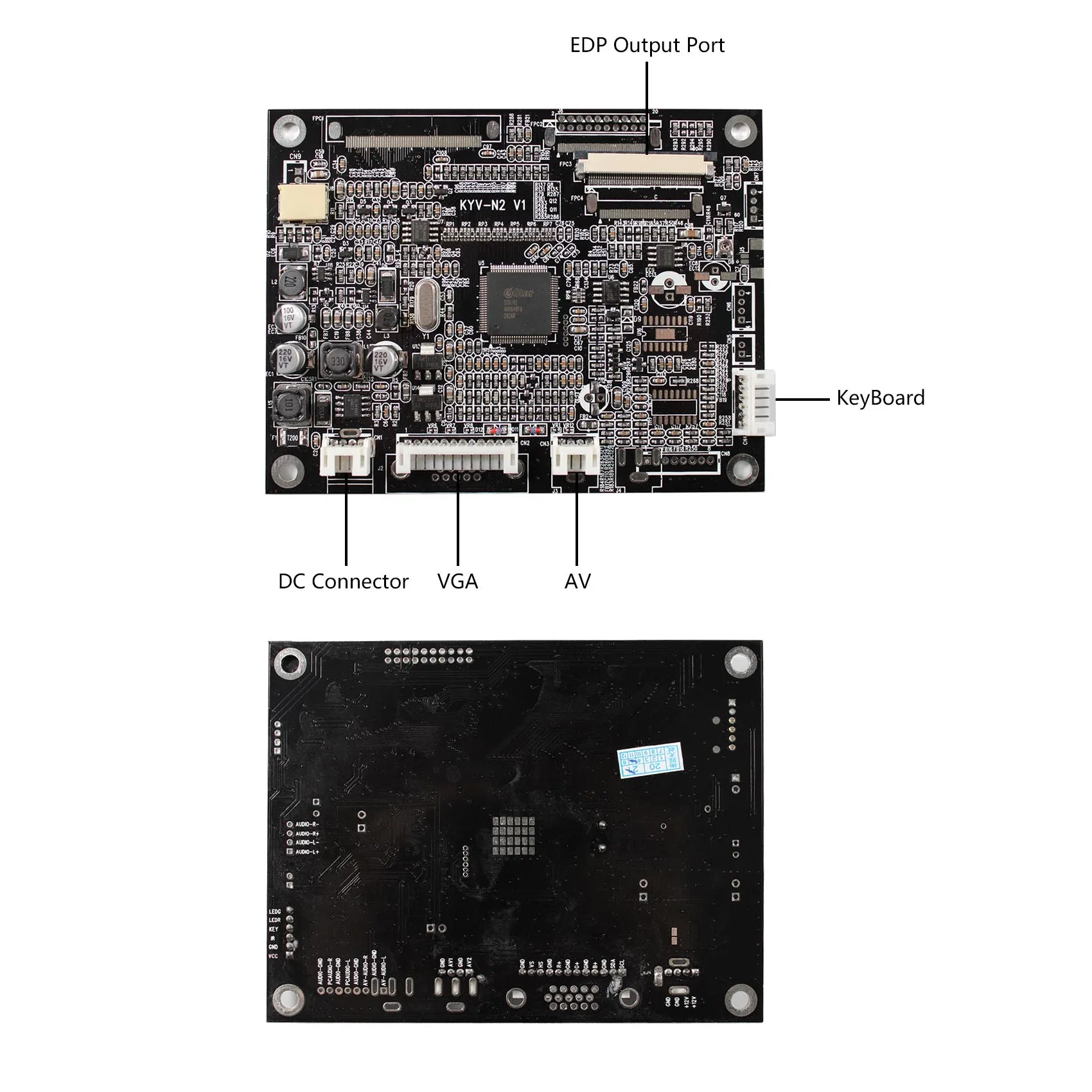 Microcontroller Development Boards Vga Av At070tn83 800x480 Lcd Display ...