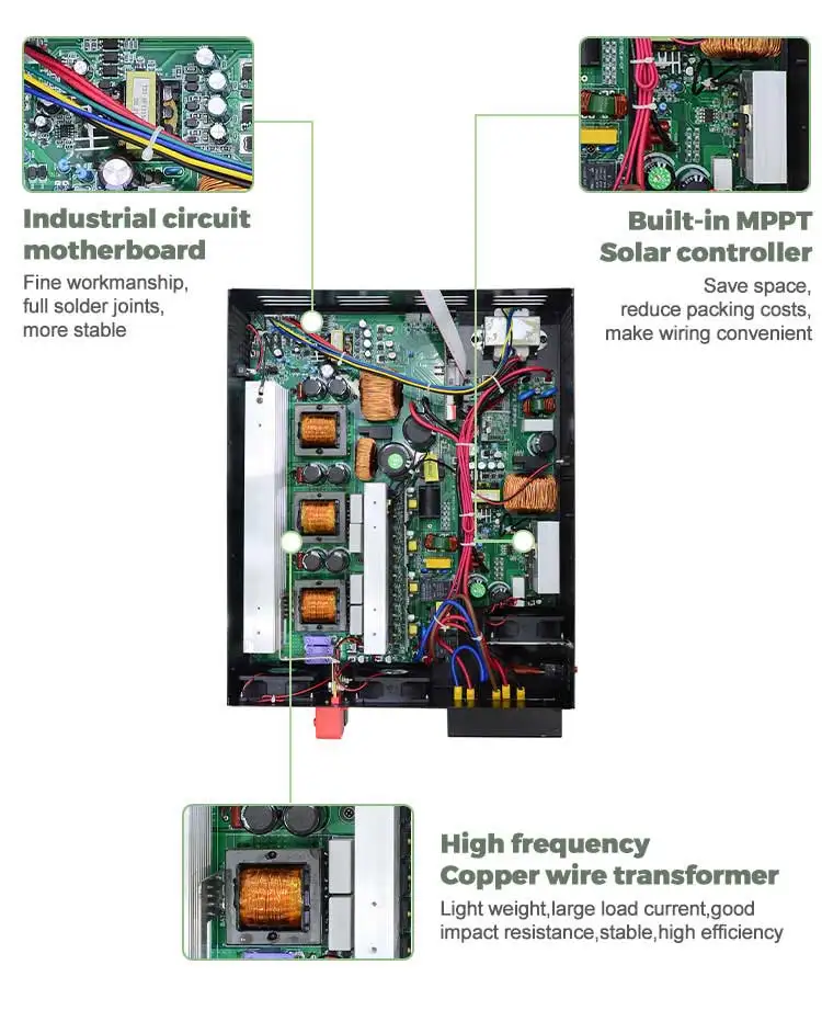 Smart 3000 Watt Pure Sine Wave Off-grid Electric Solar Charge ...