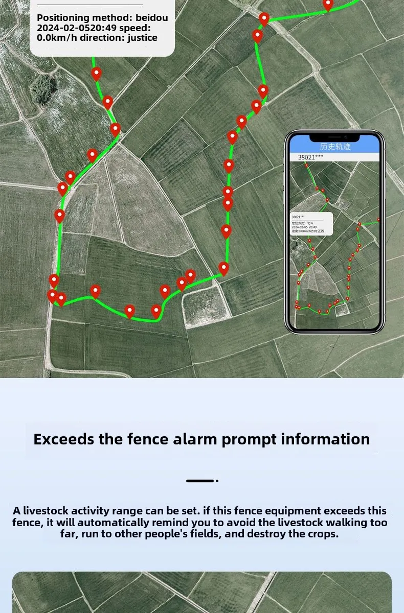 4G Beidou Satellite Smart GPS Tracker Locator Goat Cattle Cow Animal ...