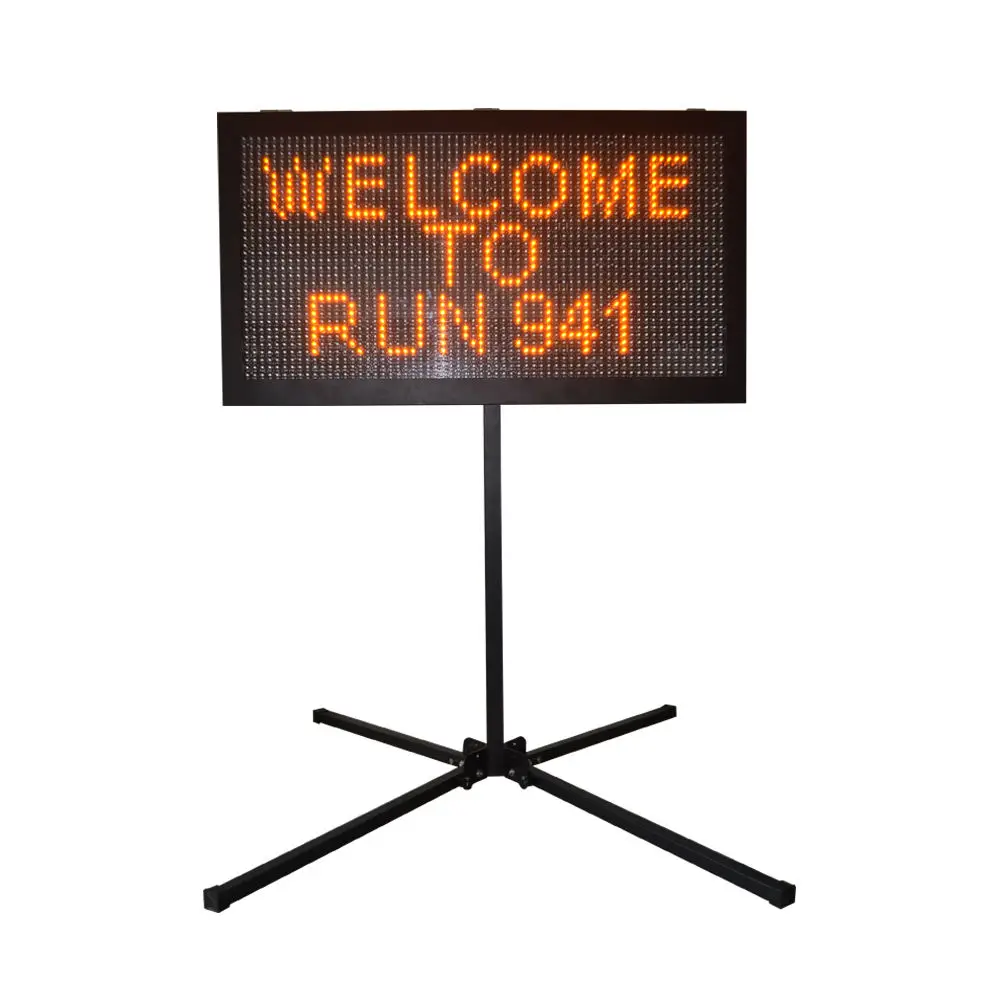 VMS Portable Radar Speed Signs LED Display Screen Traffic Road Variable ...
