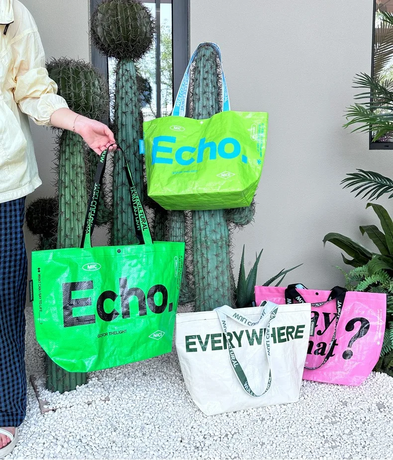 Custom Logo Full Color Printing - Reusable Shopping Tote