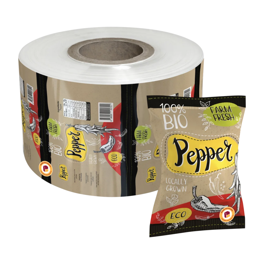 Custom Size Color Printed Scrap Food Packing Film Bag PE PET Plastic ...