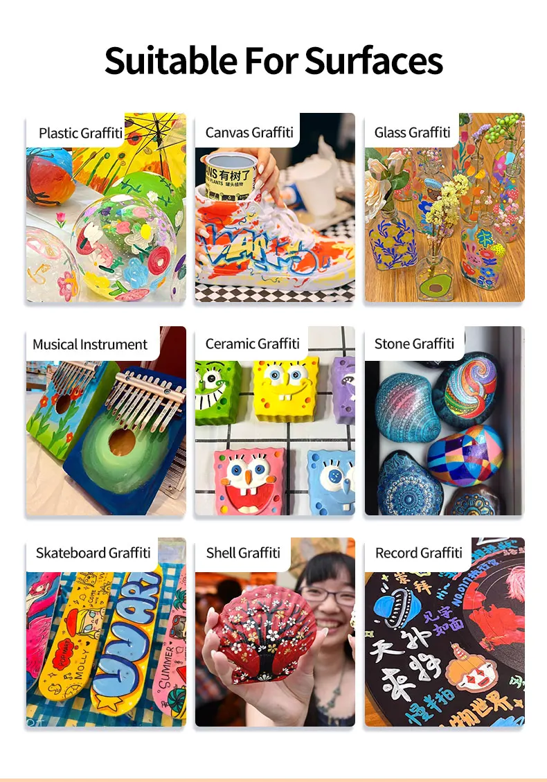 MagiArt Artist Grade Dual Tip Acrylic Markers Permanent Paint Pens for ...