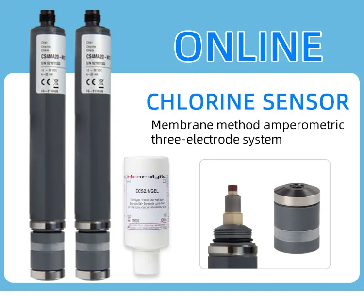 200ppm Membrane Chlorine Sensor for Sewage Water Monitoring
