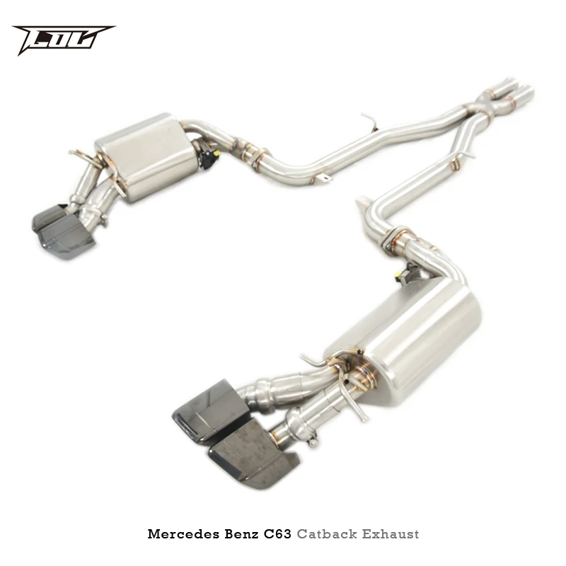 COC Exhaust Pipes for Mercedes-Benz C63 AMG W204 6.2L 2012-2015 Exhaust ...