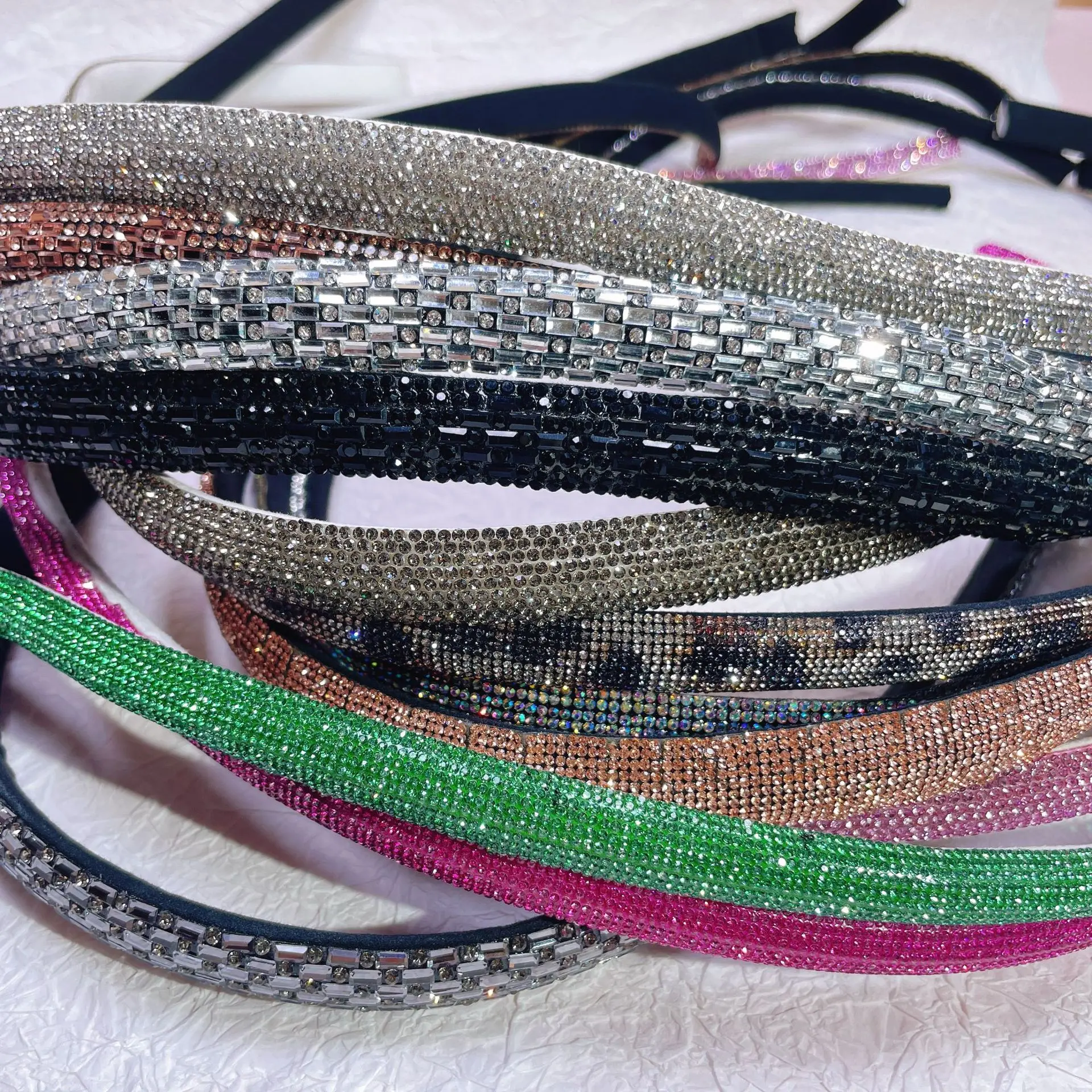 Rhinestone Strips Shoes Decoration Crystal Rope Rhinestone Rope Shoes ...