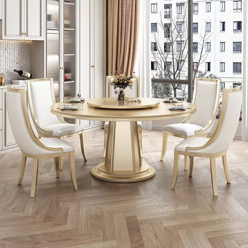 European Luxury Button Tufted Velvet Fabric Lion Knocker Modern Design Stainless Steel Legs Dining Room Sets of 6 Dining Chairs