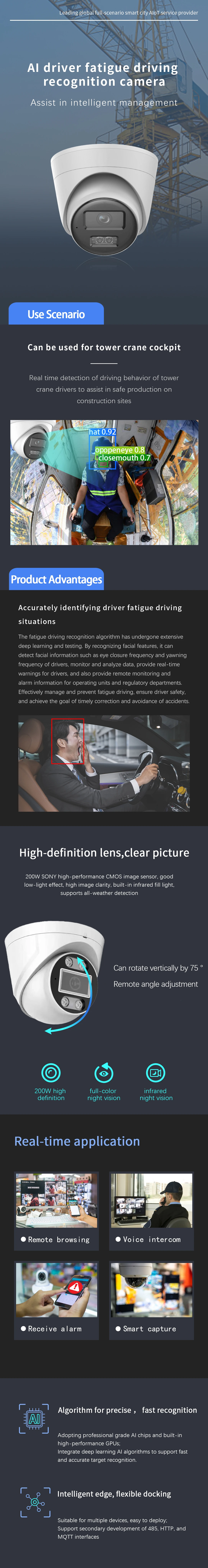 Ai Driver Fatigue Driving Recognition Camera Ai Camera For Security And ...