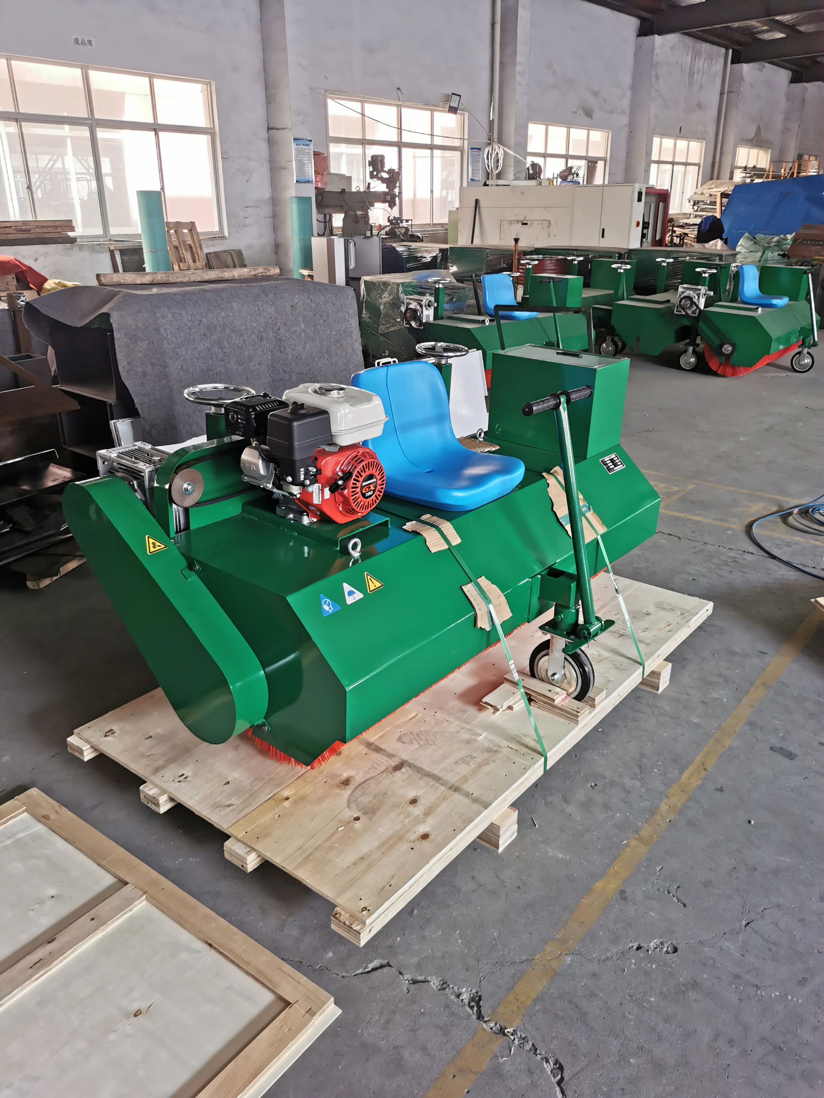 Gasoline Artificial Grass Brushing Machine Different Brush Machine for ...