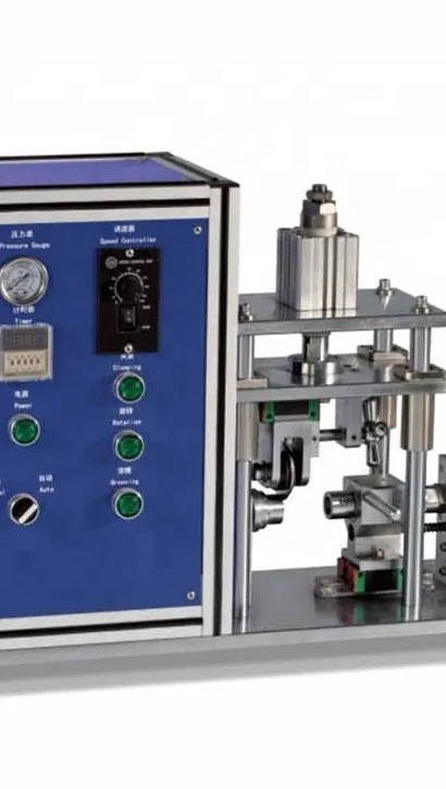 Quality Laboratory Semi-auto Cylindrical Cell Case Roll Grooving ...