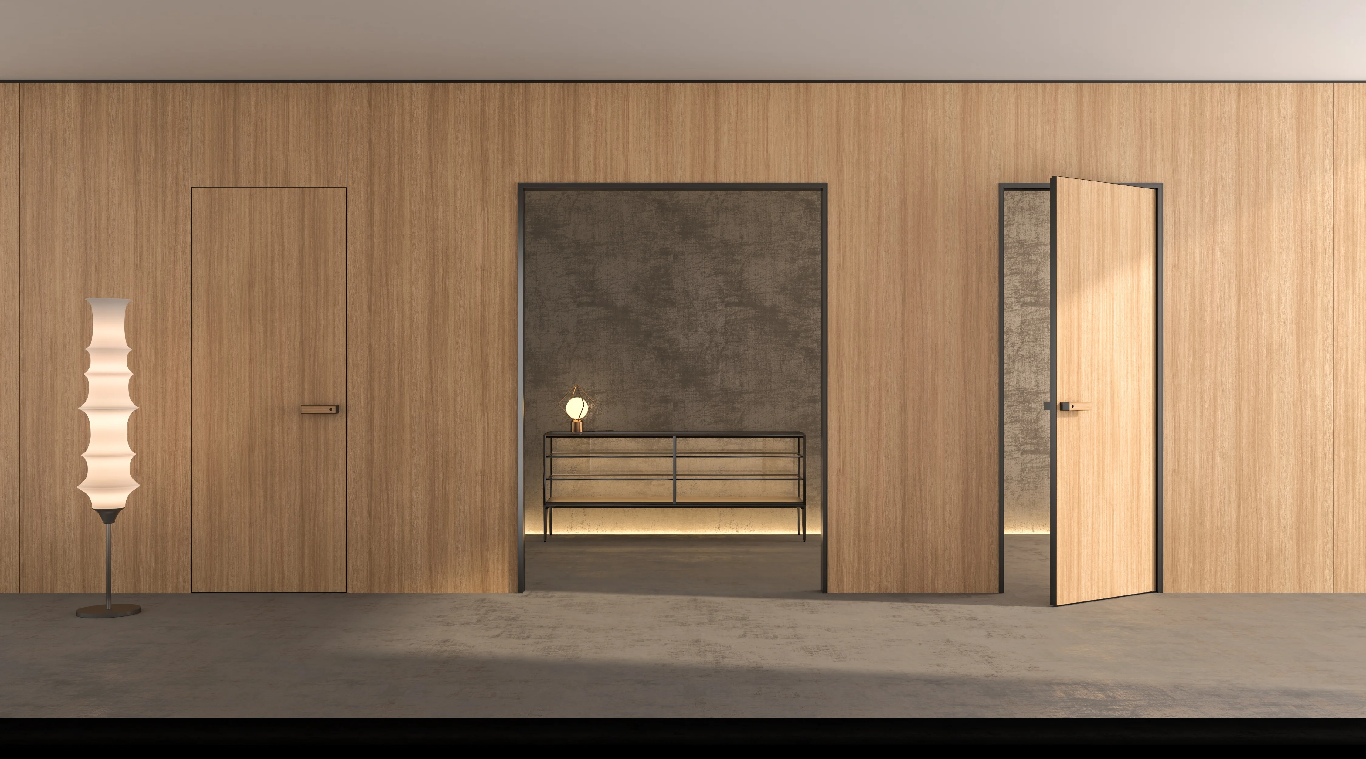 Luxury Modern Hpl Slab Doors Hidden Interior Door Concealed Aluminum ...