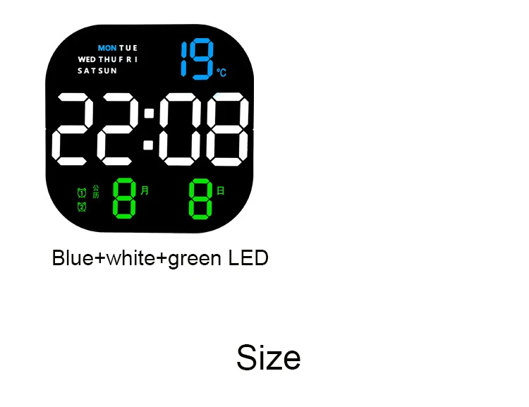 Multifunctional LED Wall Clock - Style & Utility Combined