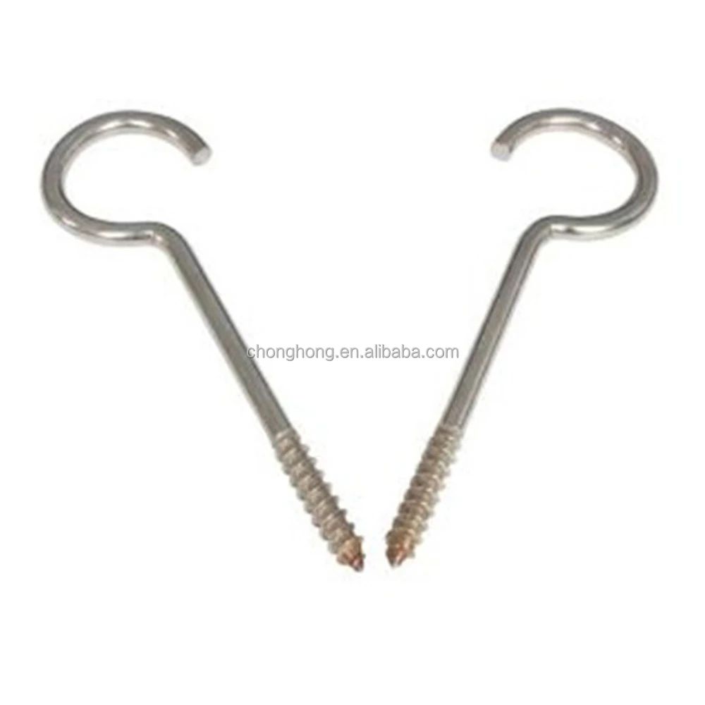 Zinc Plated Hanger Ceiling Railing Rigging Eye Bolts Screw Hooks Wall ...
