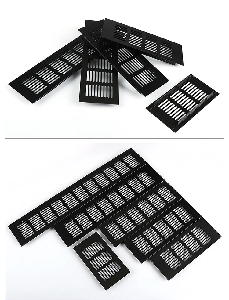 Aluminum Rectangular Flat Ventilation Vent For Cabinet Wardrobe Air ...