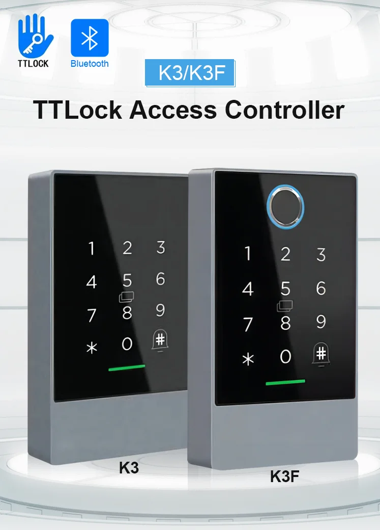 IP67 Waterproof Bluetooth Connected TTlock App Smart Door Lock RFID ...