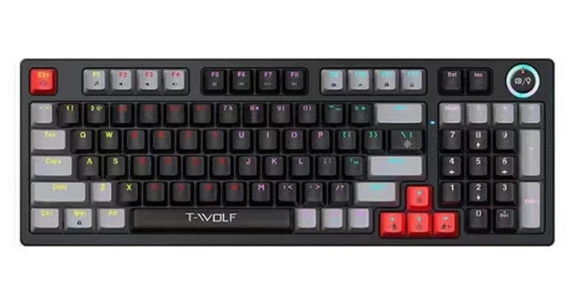 T50 Optical Switch Wired RGB Macro Gaming Mechanical Keyboard with 97 ...