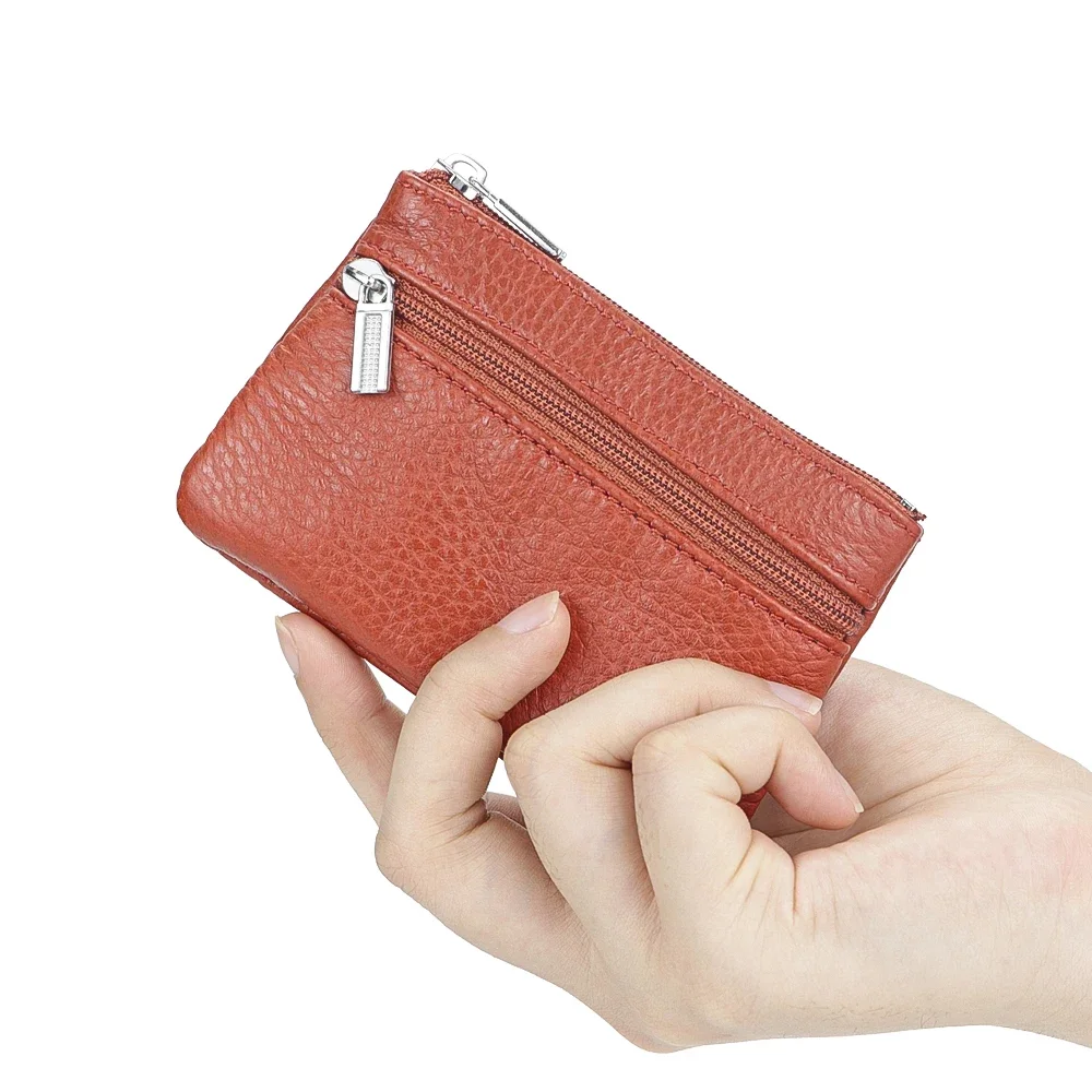 AndoBag Mini Coin Purse for Women, Genuine Leather Change Pouch, Simple ...