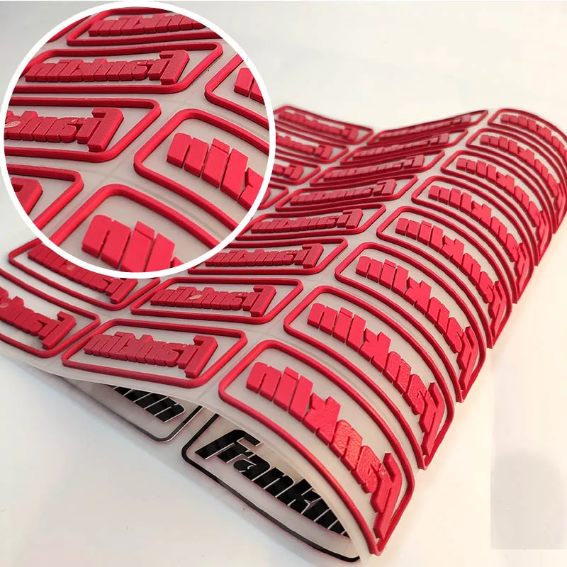 Custom Silicone Heat Transfer Vinyl - 3D Raised Logo TPU