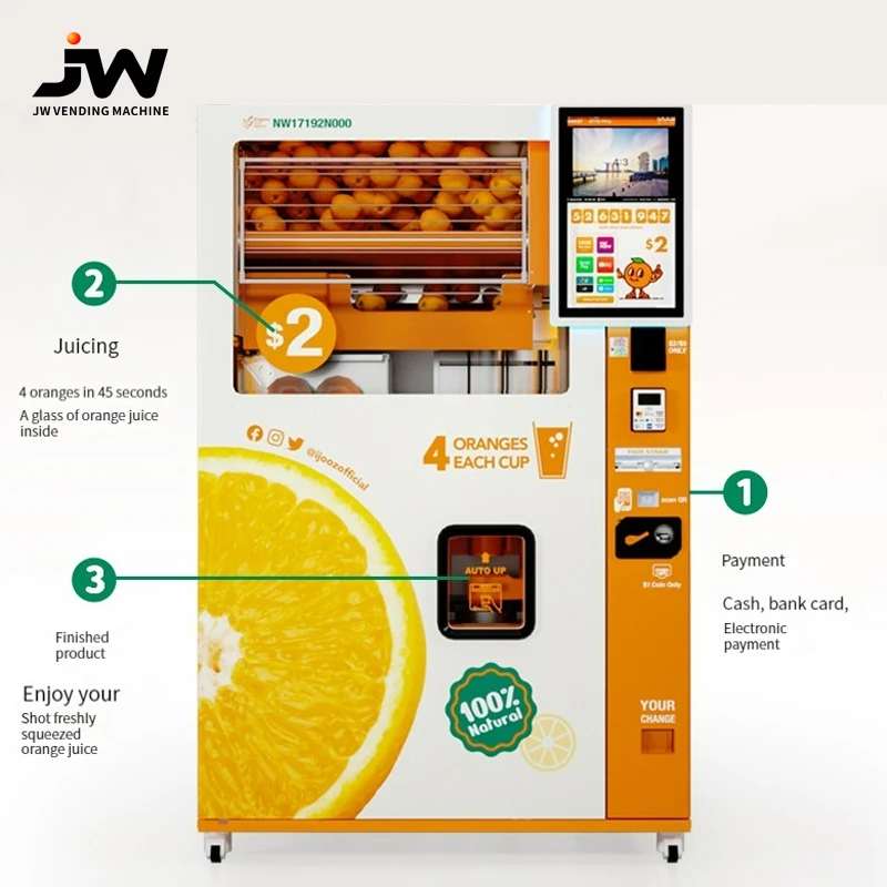 Alibaba.com: New Design Fresh Orange Juicer Vending Machine with mobile ...