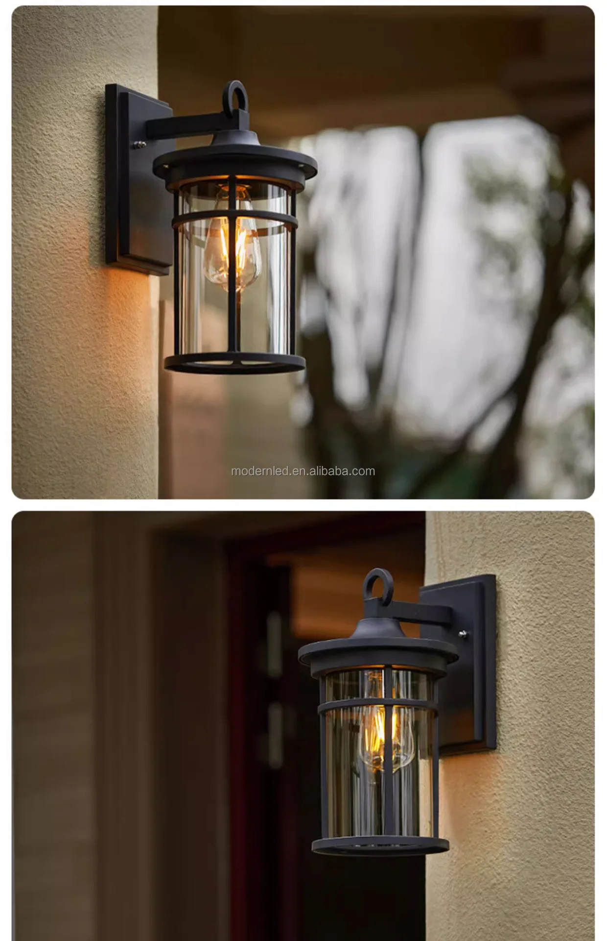 GFCI Socket Auto Light Sensing System E26 1 Lamp LED Wall Light ...