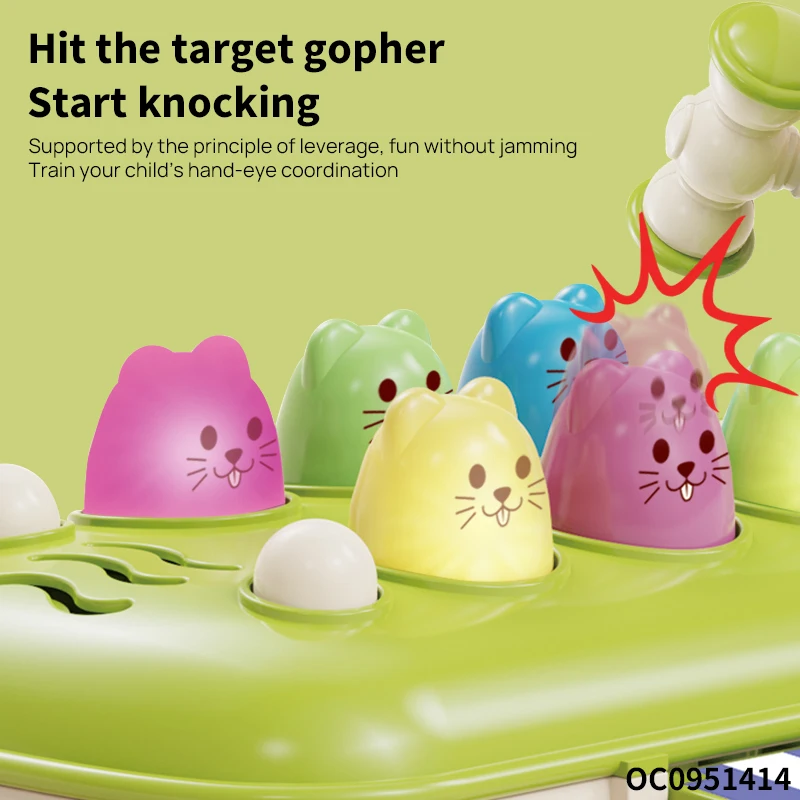 Hammer Toy Whack A Mole Game Machine Battery Operated Kitchen Food ...