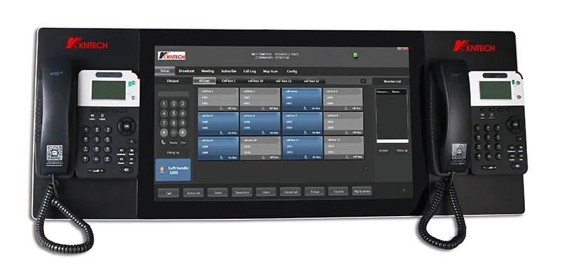 Kntech Control Center Desk With Ip Pbx System Software Control Center ...