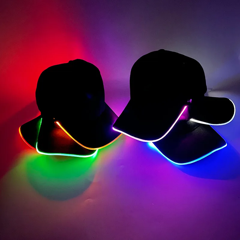 LED Hip-Hop Baseball Cap with Flash Glow for Parties - Perfect for ...